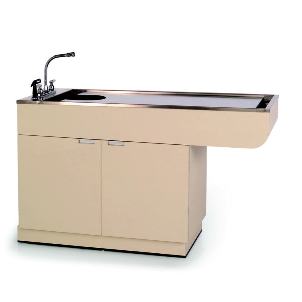 VetLine 60 Inch Cabinet Wet Table with Prep Rack - Pet Food Warehouse ...